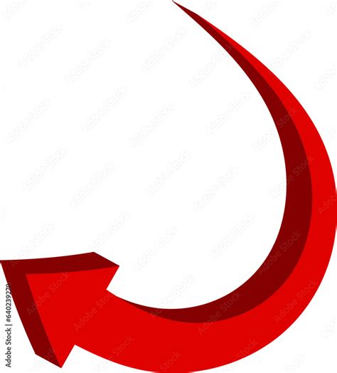 Red Arrow Icon Indicating Different Direction A Set Icons Isolated On A White Background For