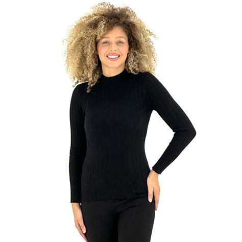 Blusa De Lã Gola Alta Feminina Dunialin Blusa De Lã Gola Alta Feminina Dunialin