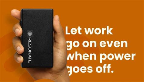 Resonate Pocket Sized Ups Backup Can Support Multiple Critical Devices It Can Be Customized To