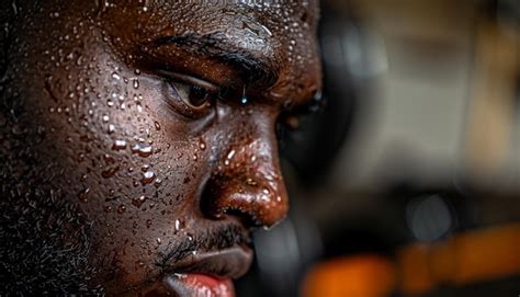 Premium Photo Intense Moment Weightlifter S Strained Expression In Heavy Lift At Summer Olympics