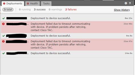 how to clear deployment alerts in fmc v 6 4 0 7 cisco community