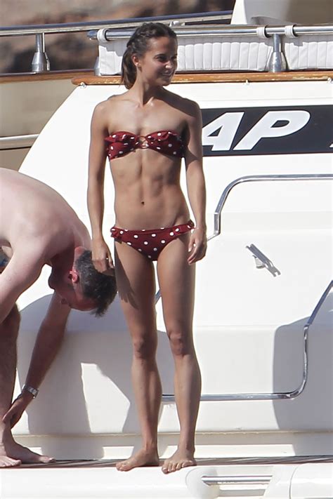 Alicia Vikander In Bikini On A Yacht Formentera 07052017 • Celebmafia