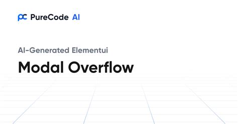 develop element ui modal overflow with ai help