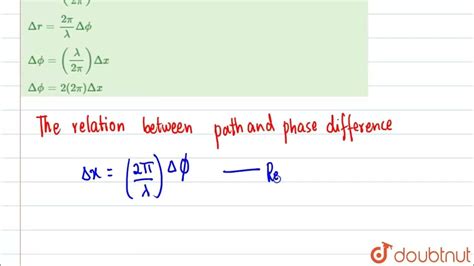 The Relationship Between Phase Difference Deltaphi And The Path
