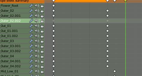 Dopesheet How Can I Edit Greyed Out Keyframes Again Blender Stack