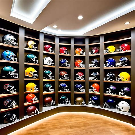 Football Helmet Display Shelf