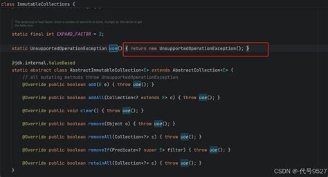 不可变集合类型转换异常unable To Make Private Javalangobject Javautil Csdn博客