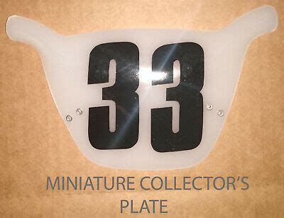 Cru Jones 33 Miniature Collectors Bmx Number Plate Rad The Movie Old