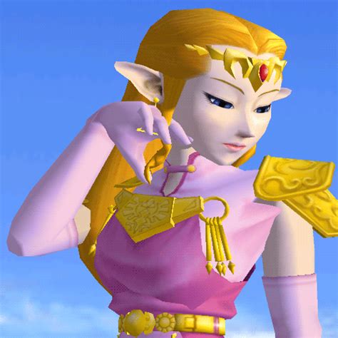 Zelda Princess  Zelda Princess Hairflip S Zelda Ocarina Of