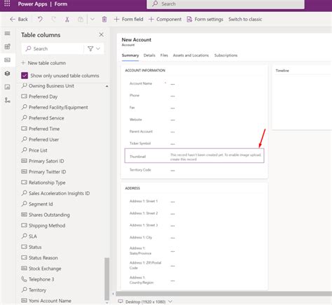 Adding Image Field On The Form In Dynamics 365 Crm Power Platform