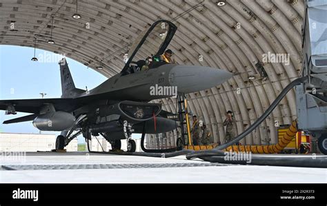 Maintainers From The 80th Fighter Generation Squadron Conduct