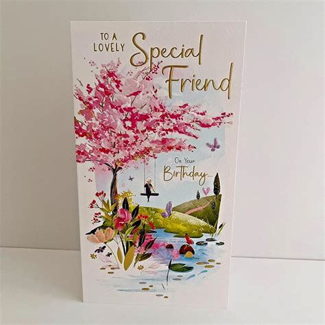 Friend Female Birthday Card Lovely Special Friend Blossom Tree