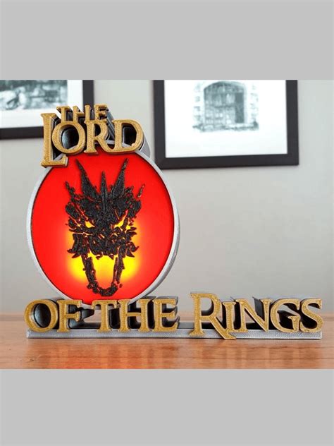 Lord Of The Rings Lamp 3d Model By 3dprintbunny On Thangs
