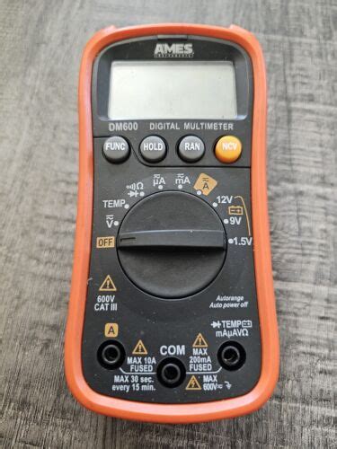 Ames Instruments Dm600 64014 Compact Digital Multimeter Ebay