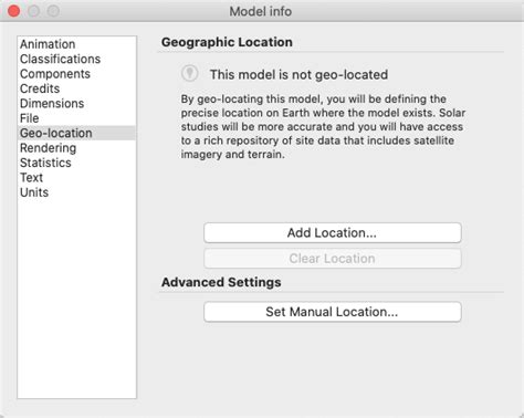 Model Info Geo Location Info Added Via Api Does Not Show This Model Is Manually Geo Located