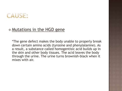 Alkaptonuria Pptx