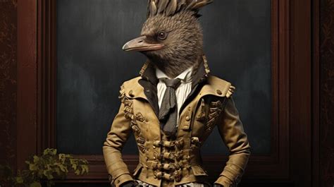 Premium Photo Anthropomorphic Bird High Definition Photographic