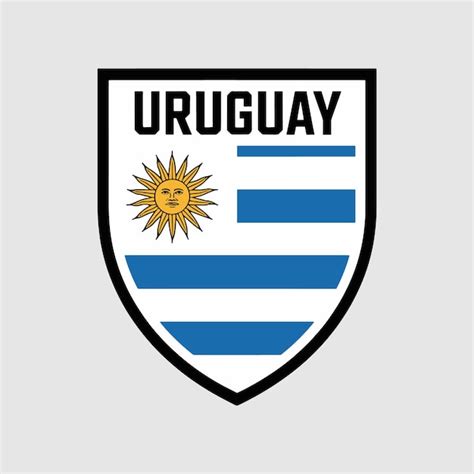 Escudo De La Selección Nacional De Fútbol De Uruguay Vector Premium