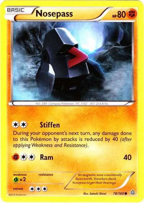 Pokemon Primal Clash Common Nosepass 78