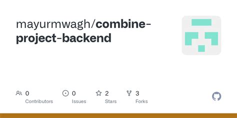 Github Mayurmwaghcombine Project Backend