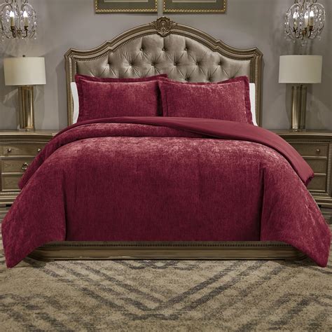 Luxury Chenille Queen Comforter Set One Comforter With Two Pillow