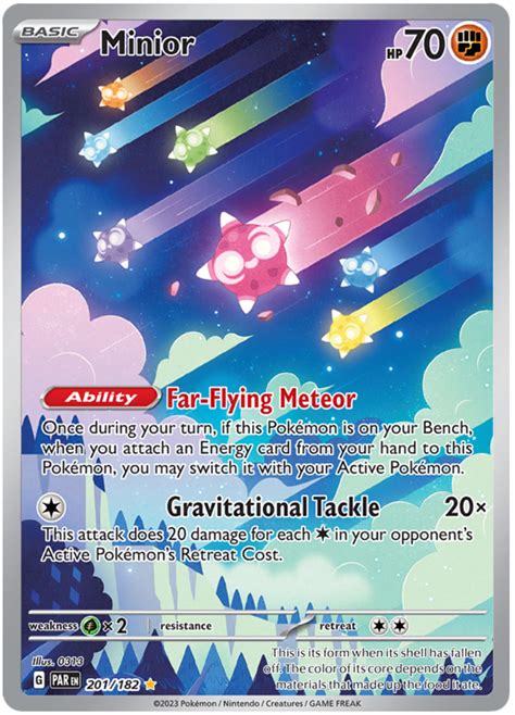 Minior Paradox Rift 201 Pokemon Card