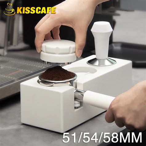 커피 탬퍼 매트 스탠드 포터필터 홀더 랙 에스프레소 51mm 54mm 58mm 브레빌 드롱기 커피 메이커 도구 바리스타