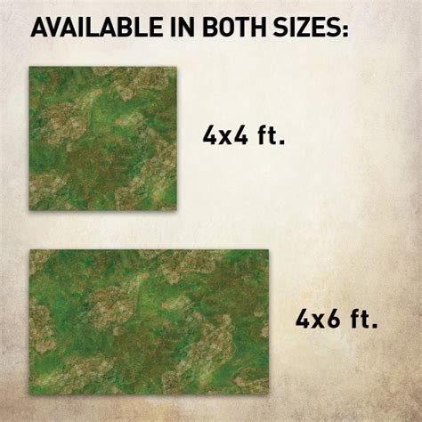 Battle Game Mat For Dnd 48″ X 72″ 2 Pack Set Wargaming Tabletop Map