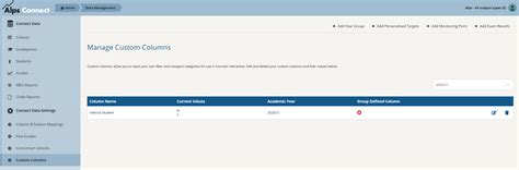 managing custom columns