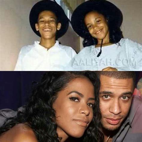 Aaliyah And Brother Rashad Aaliyah Singer Aaliyah Haughton Aaliyah