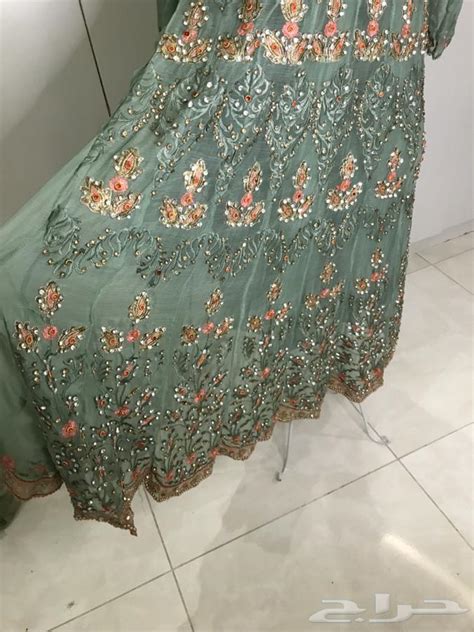 فستان سهرةهندي فساتين زواج فضي ملكة عرس عروس فخمة براق موقع حراج