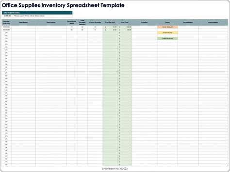 Inventory Spreadsheet Template 40 Free Inventory Spreadsheet Templates