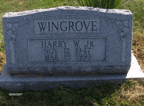 Harry W Wingrove Jr 1947 1993 Find A Grave Memorial
