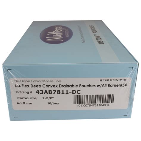 Buy Nu Flex One Piece Drainable Pouch With Custom Nu Comfort Barrier At