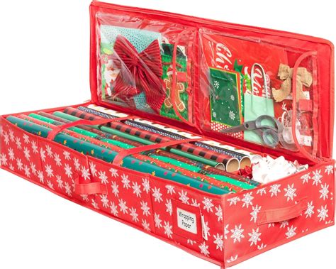 Wrapping Paper Storage Container Fits Up To 27 Rolls 1 38” Diam