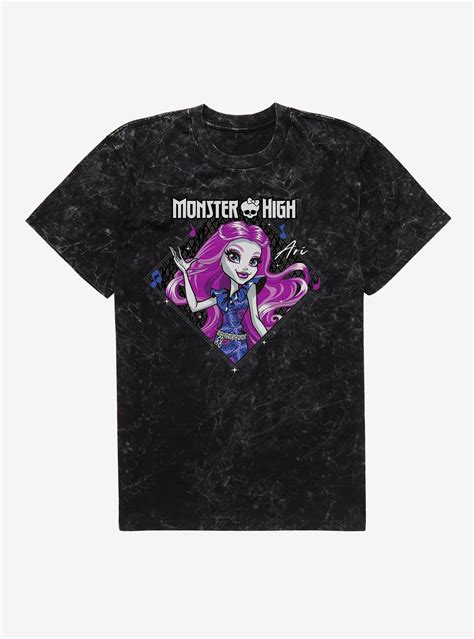 Hot Topic Monster High Ari Hauntington Mineral Wash T Shirt Hamilton