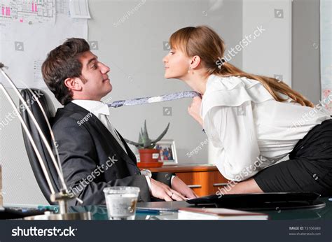 Businesswoman Seducing Her Boss Office Stock Photo Shutterstock