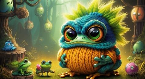 Surprised Frog With Mohawk In Gothic Punk Style Ai Art