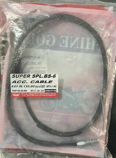 Super Splendor Bs6 Accelerator Cable At ₹ 45 Piece New Delhi Id