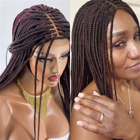 Ready To Ship Closure Box Braid Poshglad Braided Wigs