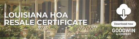 What Is An Hoa Resale Certificate Goodwin And Company