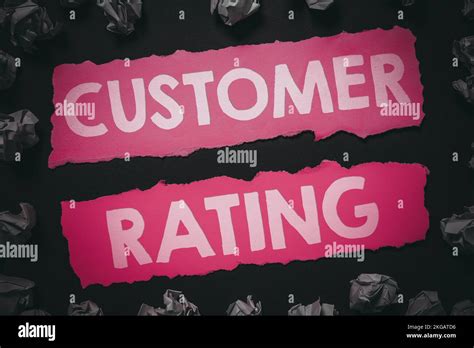 Conceptual Display Customer Rating Word For Gauge The Customer Satisfaction With A Company S Is