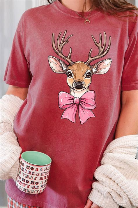 Deer Coquette Comfort Colors Adult Ring Spun Cotton Tee Wholesale