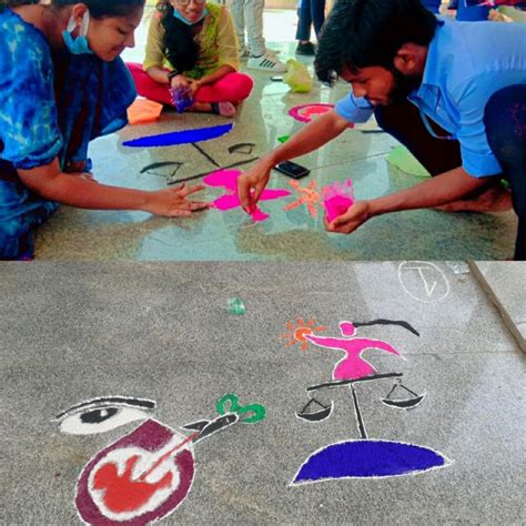 Dheeraj Gajula On Linkedin Rangoli Khaizen2k22 Womenempowerment Bba Mba Management Hr Team