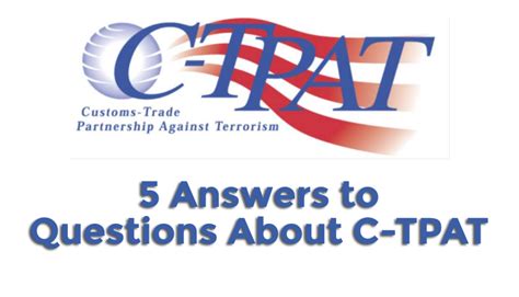 5 Answers About C Tpat International Trade Community