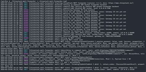 Chirpstack Mqtt Forwarder Do Not Start Chirpstack Mqtt Forwarder Chirpstack Community Forum