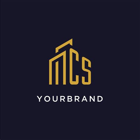 Cs Initial Monogram With Building Logo Design 27135499 Vector Art At Vecteezy