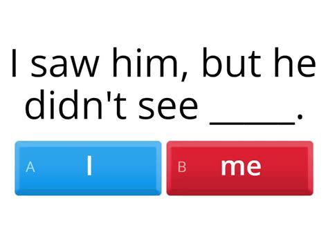 Subject Pronoun And Objective Pronoun Quiz