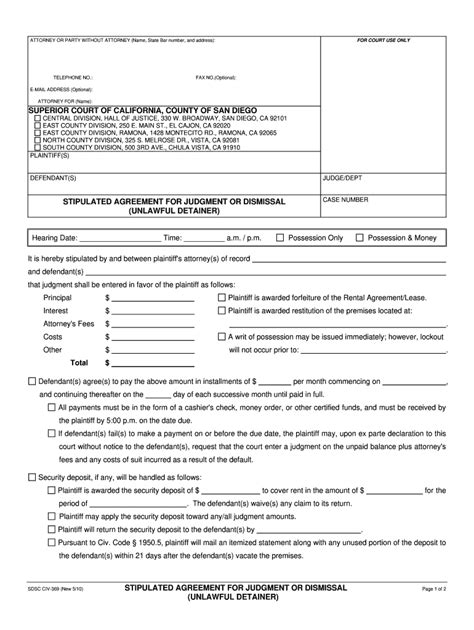 2010 Form Ca Sdsc Civ 369 Fill Online Printable Fillable Blank