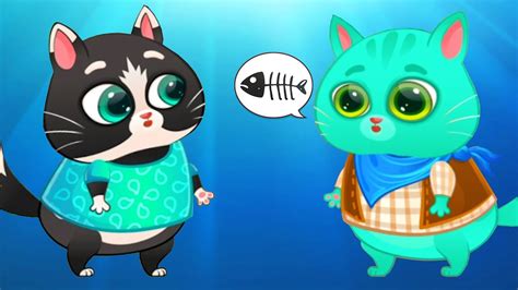 Суровый КОТИК БУБУ 92 Аквакот и брат Васяна Мультик ИГРА про котят